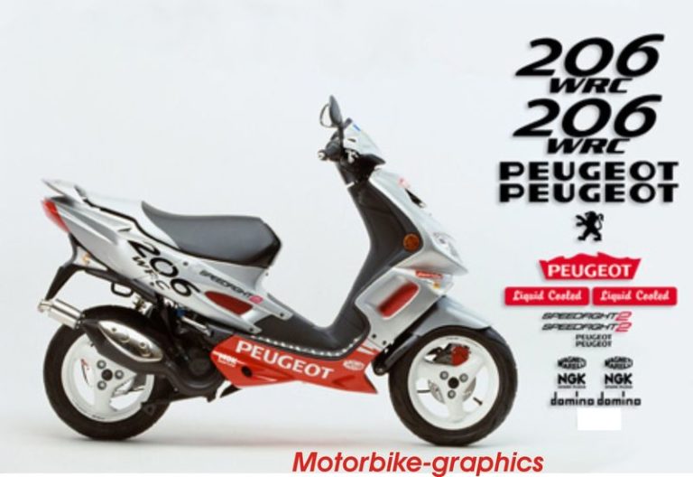 Peugeot WRC Speedfight Decals Scooter | MX Decals