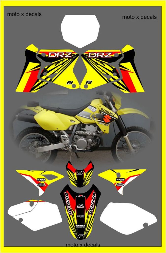 Suzuki TSI Team Graphics DRZ400 DRZ400s DRZ400e DRZ400sm Decals | MX Decals