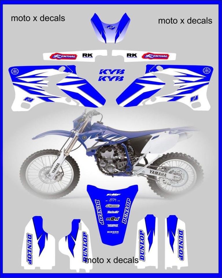 Yamaha Full Graphics Kit WR250f-WR450f 2005-2006 Moto-X Decals Stickers ...